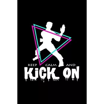 博客來-Keep calm and kick on: 6x9 Martial Arts - dotgrid - dot grid paper ...
