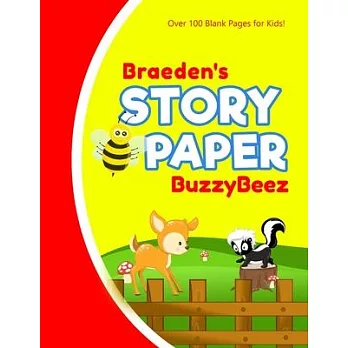 博客來-Braeden: Story Book - Kids Large Blank Pre-K Primary Draw & Write ...