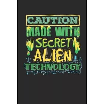 博客來-Caution Made With Secret Alien Technology Daily Planner 2020: 6x9 ...