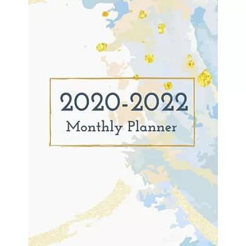 博客來-Monthly Planner for 2020/2022- 3-Year Planner Schedule Organizer ...