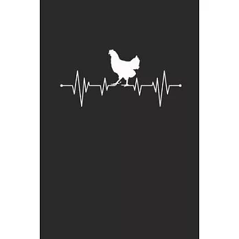 博客來-Chicken Heartbeat: Chickens Notebook, Dotted Bullet (6＂ x 9＂ - 120 ...