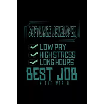 博客來-Software developer: Low pay, high stress, long hours. Best job in the world: Hangman Puzzles ...