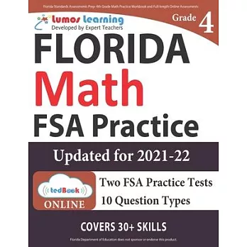 博客來-Florida Standards Assessments Prep: 4th Grade Math Practice ...