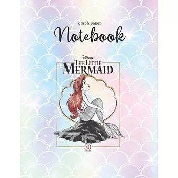博客來-Graph Paper Notebook: Disney The Little Mermaid Happy Ariel ...
