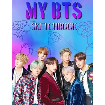 博客來-BTS Sketchbook: Large Blank Pages For Drawing, Sketching, Doodling ...