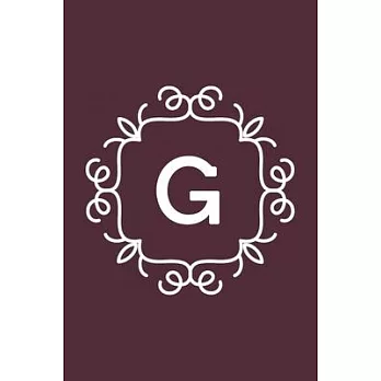 博客來-G: monogram initial Letter G - Personalized Initial Monogram Letter ...