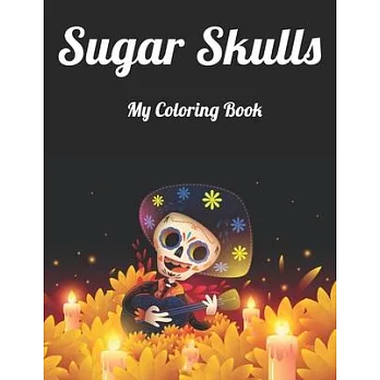 博客來-Sugar Skull My Coloring Book: Best Coloring Book with Beautiful ...