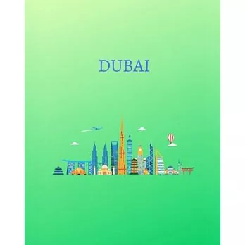 博客來-Dubai: With Ruled & Blank Pages for Writing & Doodling, 140 Pages ...