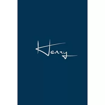 博客來-Henry: notebook with the name on the cover, notebook for notes ...
