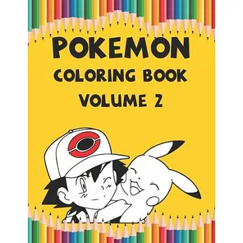 博客來-Pokemon Coloring Book Volume 2: Pokemon Activity Book for Kids ...