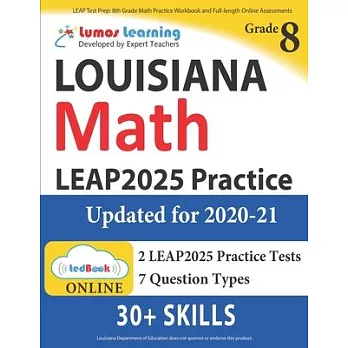 博客來-LEAP Test Prep: 8th Grade Math Practice Workbook and Full-length ...