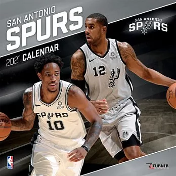 博客來-San Antonio Spurs 2021 12x12 Team Wall Calendar