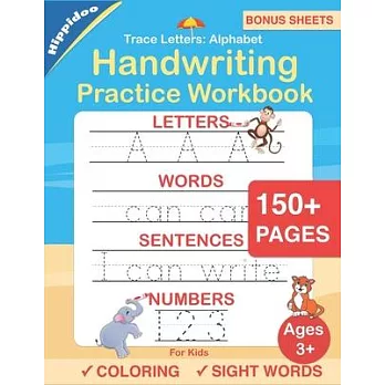 博客來-Trace Letters: Alphabet Handwriting Practice workbook for kids ...