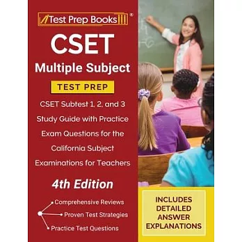 博客來-CSET Multiple Subject Test Prep: CSET Subtest 1, 2, and 3 Study ...