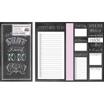 博客來-Book of Sticky Notes: Stuff I Need to Do (Chalkboard)
