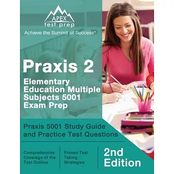 博客來-Praxis 2 Elementary Education Multiple Subjects 5001 Exam Prep ...