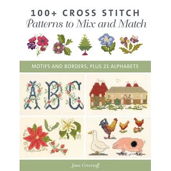 博客來-100+ Cross Stitch Patterns to Mix and Match: Motifs and Borders ...