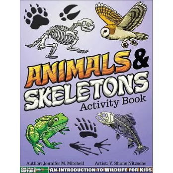 博客來-Animals & Skeletons Activity Book: An Introduction to Wildlife for Kids
