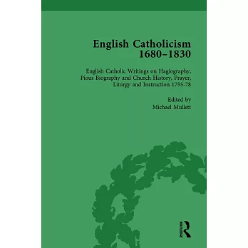 博客來-English Catholicism, 1680-1830, Vol 4