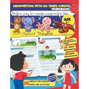 博客來-Handwriting Without Tears cursive workbook (modern edition): The ...