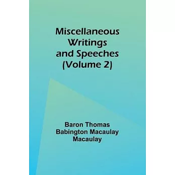 博客來-Miscellaneous Writings and Speeches (Volume 2)