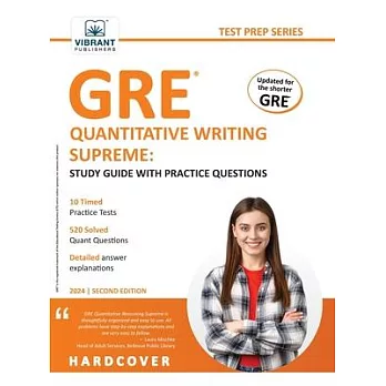博客來-GRE Quantitative Reasoning Supreme: Study Guide with Practice Questions