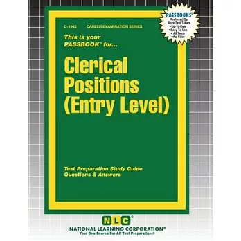 博客來-Clerical Positions (Entry Level)