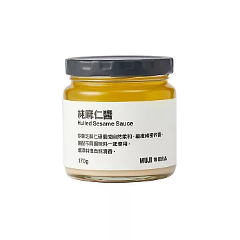 博客來-【MUJI 無印良品】純麻仁醬170g
