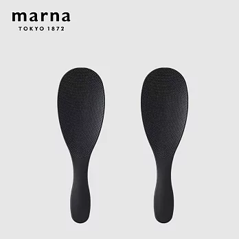 博客來-【日本Marna】日本製 極系列 極致薄型不沾黏加長款飯匙2入組(原廠總代理) 黑色2入