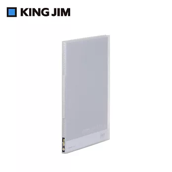 博客來-【KING JIM】Simplease透明資料夾 20頁/ 霧白色