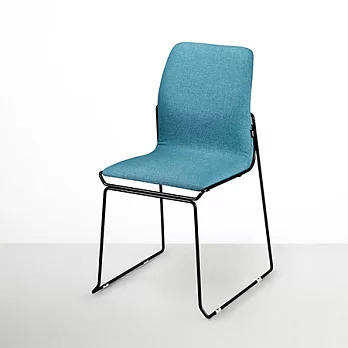 博客來-/ viithe / Match 合契餐椅土耳其藍坐墊x黑色鐵