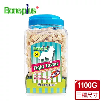 博客來-【Bone Plus】牛奶動能雙頭潔牙骨桶裝1100G(多種尺寸) M