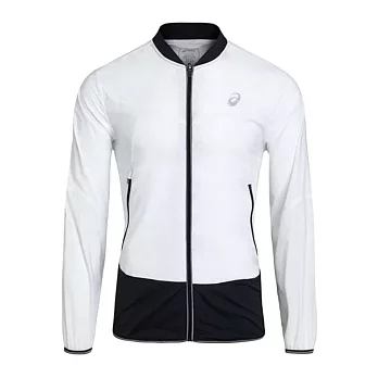 博客來-Asics 亞瑟士 [2011A594-100] 男 外套 運動 休閒 透氣 口袋 薄款 白
