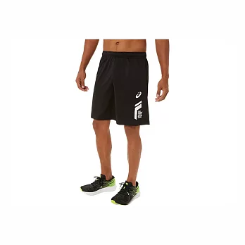 博客來-Asics [2031C899-001] 男 短褲 針織短褲 運動 訓練 跑步 柔軟 透氣 亞瑟士 黑白