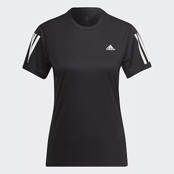 博客來-Adidas OWN The Run Tee [H59274] 女 短袖上衣 T恤 亞洲版 運動 慢跑 吸濕 排汗 黑