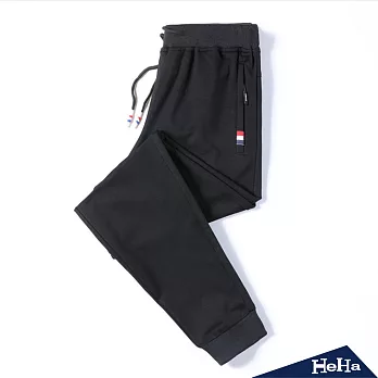博客來-【HeHa】M-8XL 大碼運動休閒束口長褲 四色 2XL 黑色