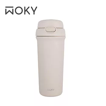博客來-【WOKY 沃廚】All-P輕芯鈦瓷雙飲保溫瓶500ml(5色可選) 白色