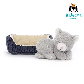 博客來-英國 JELLYCAT 貪睡貓 Napping Nipper Cat