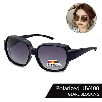 博客來-【SUNS】時尚韓版ins大框偏光墨鏡(可套式) 超輕量無感太陽眼鏡 男女適用 防眩光 抗UV400 黑色