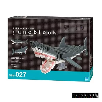 博客來-【日本 Kawada】Nanoblock 迷你積木-大白鯊DX NBM-027