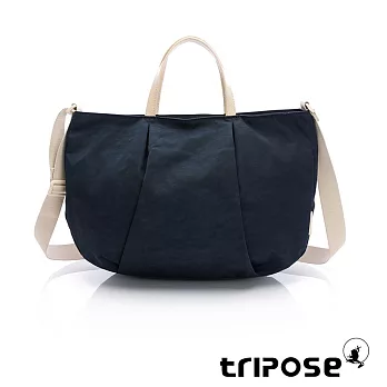 博客來-tripose TERNACITY微皺尼龍抓皺手提斜背包 沉靜藍