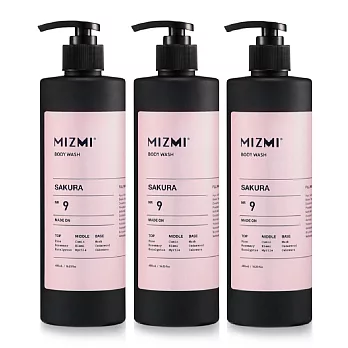 博客來-【MIZMI】白雪櫻沐浴精480ml*3入