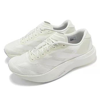 博客來-adidas 慢跑鞋 Adizero Evo SL M 男鞋 米灰 銀 緩震 運動鞋 JR3418