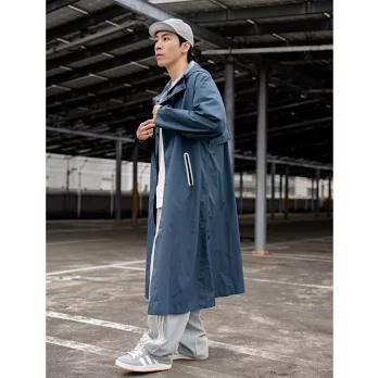 博客來-【INUNDER】MECOVER Pro｜ 輕防水風衣外套- 煙嶼灰M-L