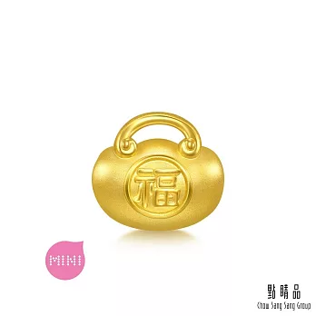 博客來-【點睛品】Charme Mini 福字平安鎖 黃金串珠