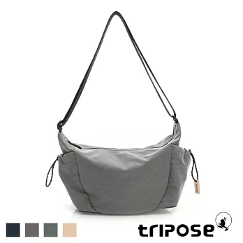 博客來-tripose MOVE微皺尼龍輕量雙側袋斜背包-大 煙波綠