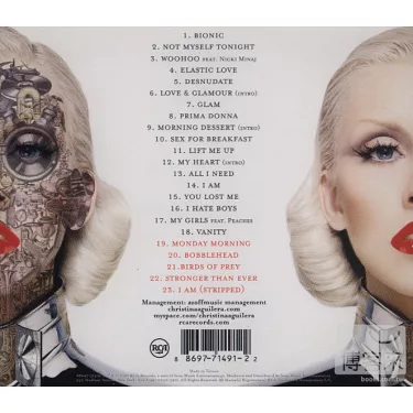 Bionic Christina Aguilera Booklet