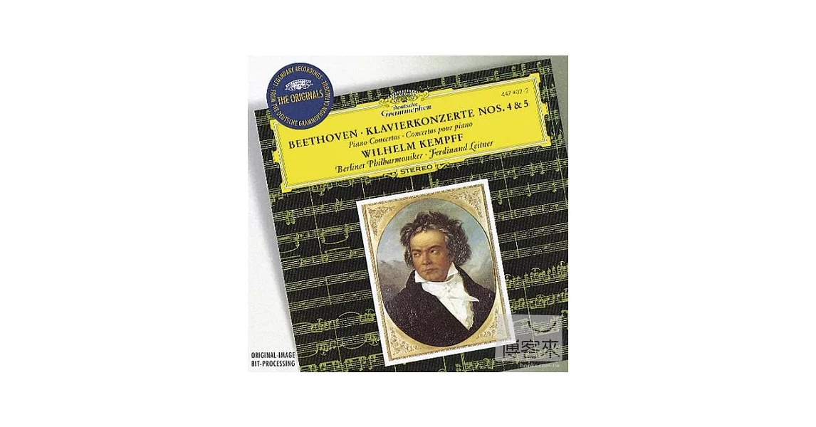 博客來-Beethoven: Piano Concertos Nos.4 & 5 ”Emperor” / Wilhelm Kempff (piano)