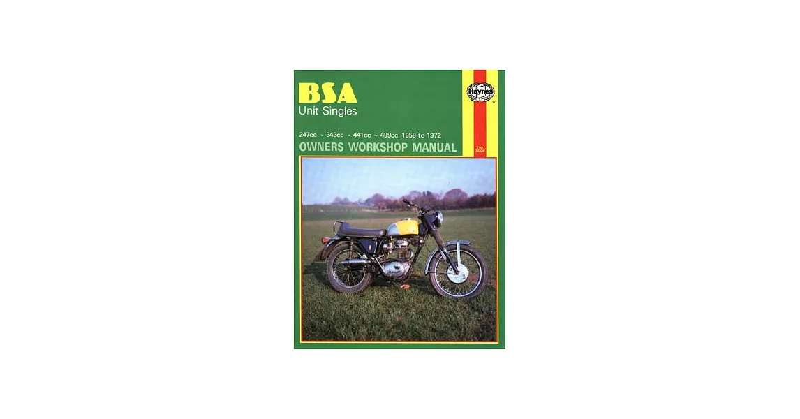 博客來-BSA Unit Singles Owners Workshop Manual, No. 127: ’58-’72