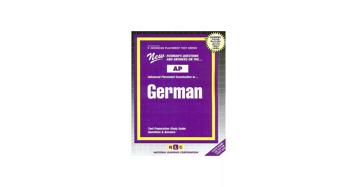 博客來-AP German: New Rudman’s Questions and Answers in the Advanced ...